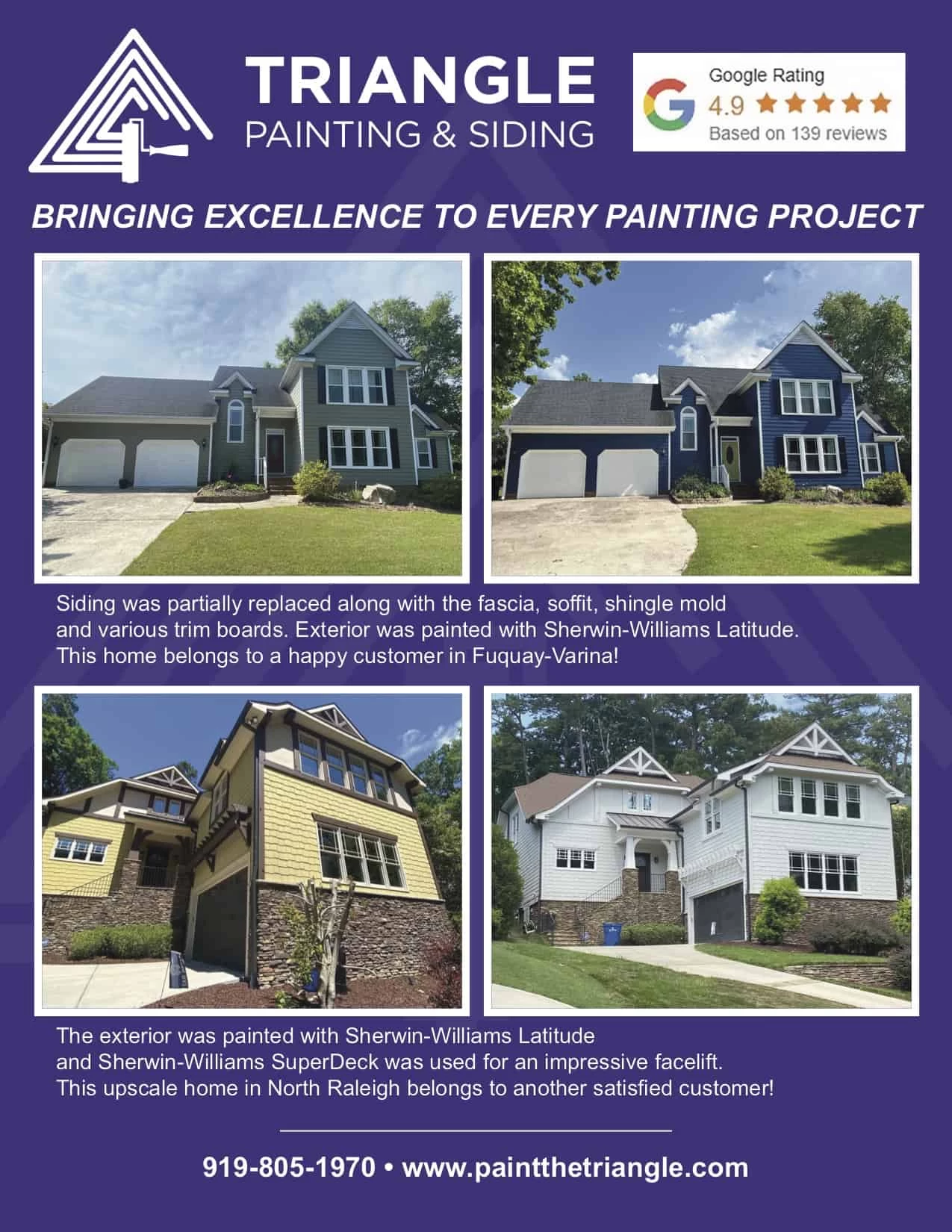 Triangle Painting & Siding Gallery of Painting and Siding Work